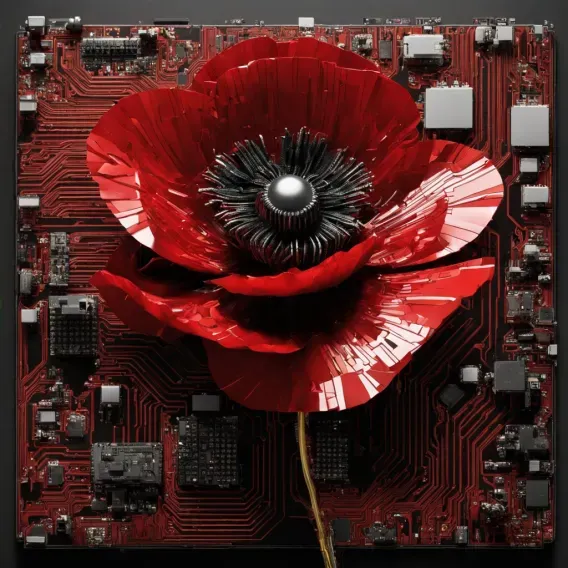 Circuit Board Flowers Stable Diffusion Prompt | PromptBase