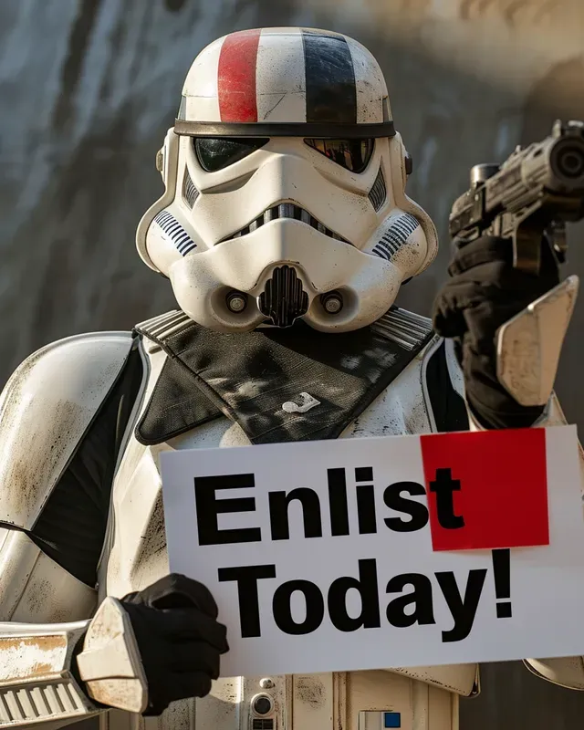 Characters Holding Text Signs Midjourney Prompt | PromptBase