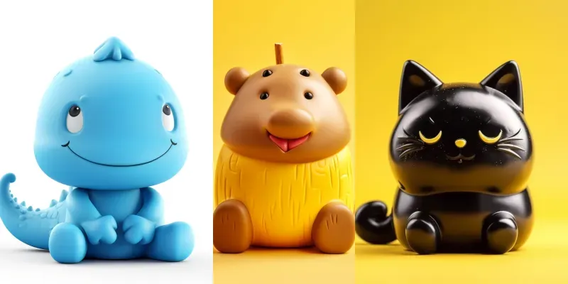 Super Cute Squishy Toys Characters Icons Midjourney Prompt | PromptBase