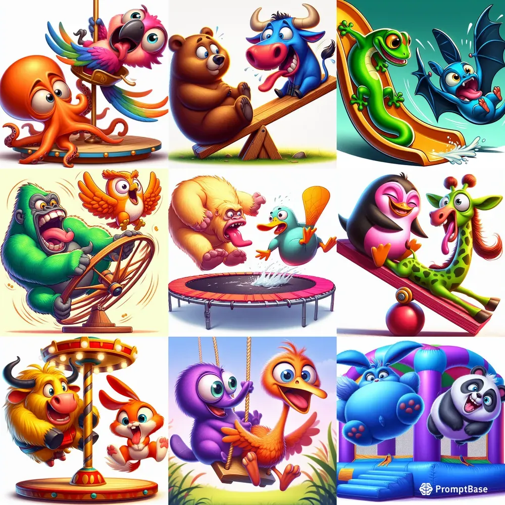 Exaggerated Characters DALL·E Prompt | PromptBase