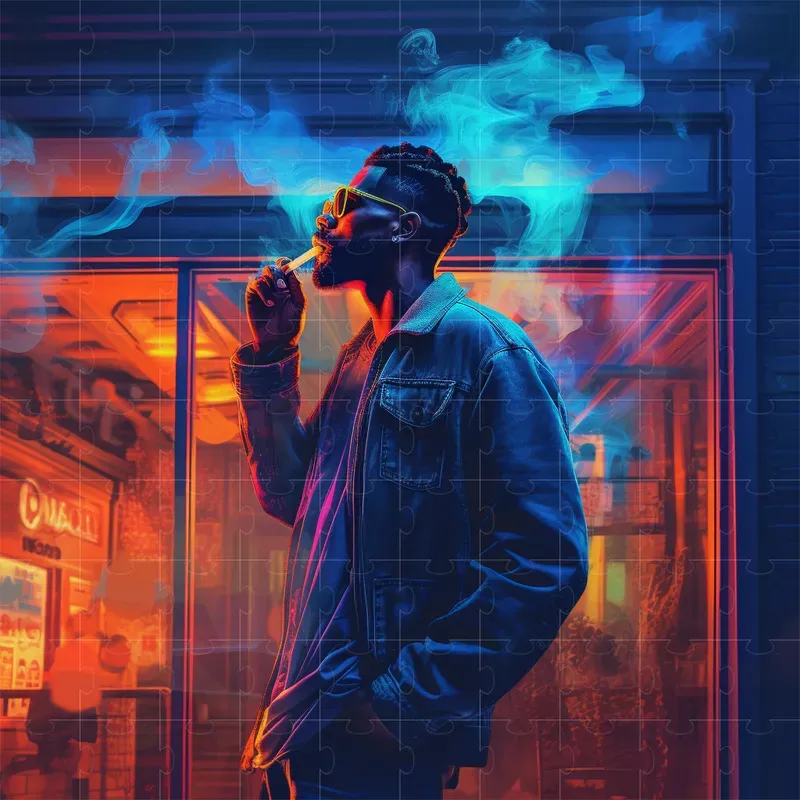 Neon Night Album Covers Midjourney Prompt | PromptBase