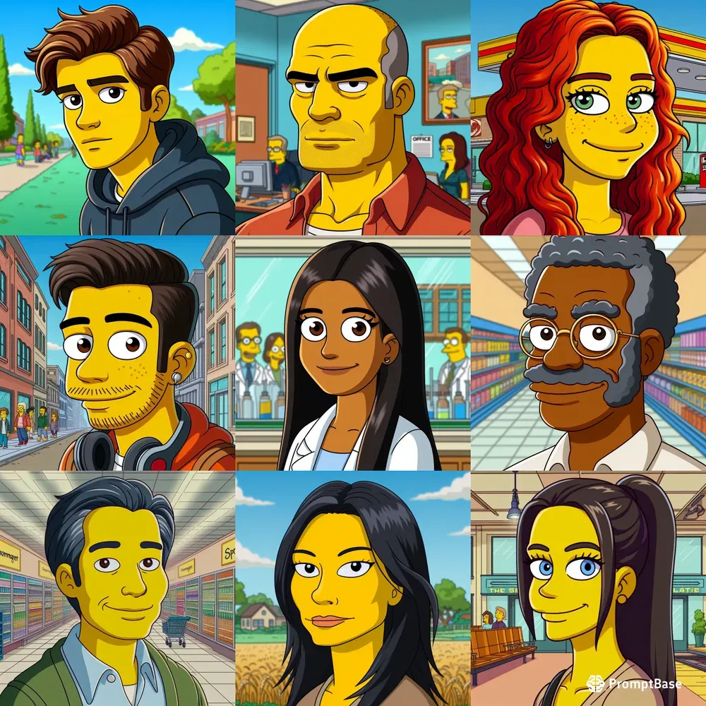 The Simpsons Style Avatars DALL·E Prompt | PromptBase