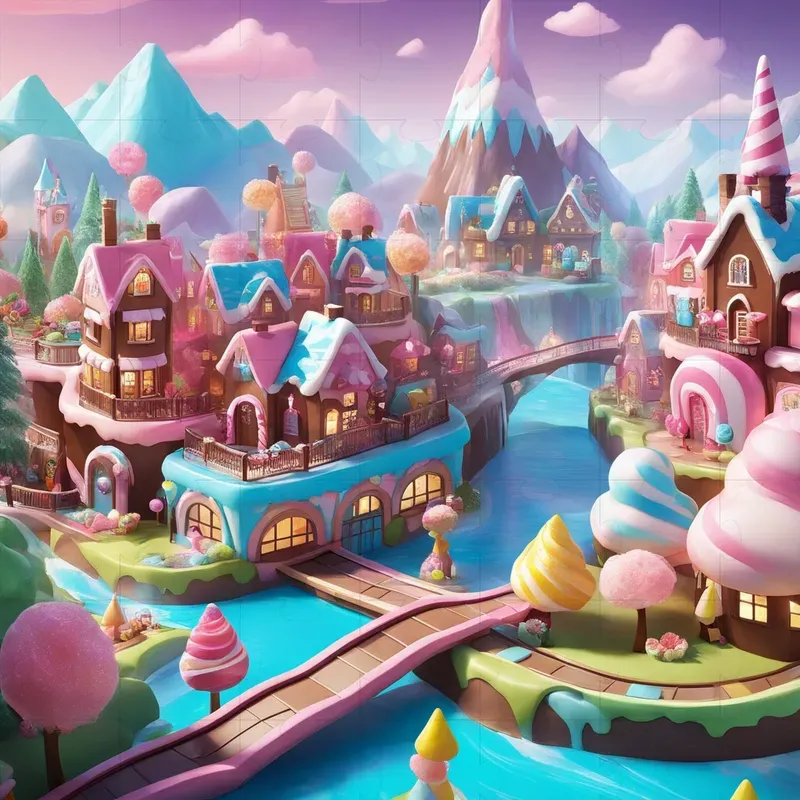 Candy Landscape Stable Diffusion Prompt | PromptBase