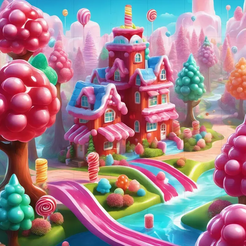 Candy Landscape Stable Diffusion Prompt | PromptBase