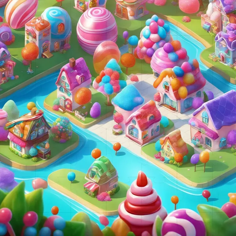 Candy Landscape Stable Diffusion Prompt | PromptBase