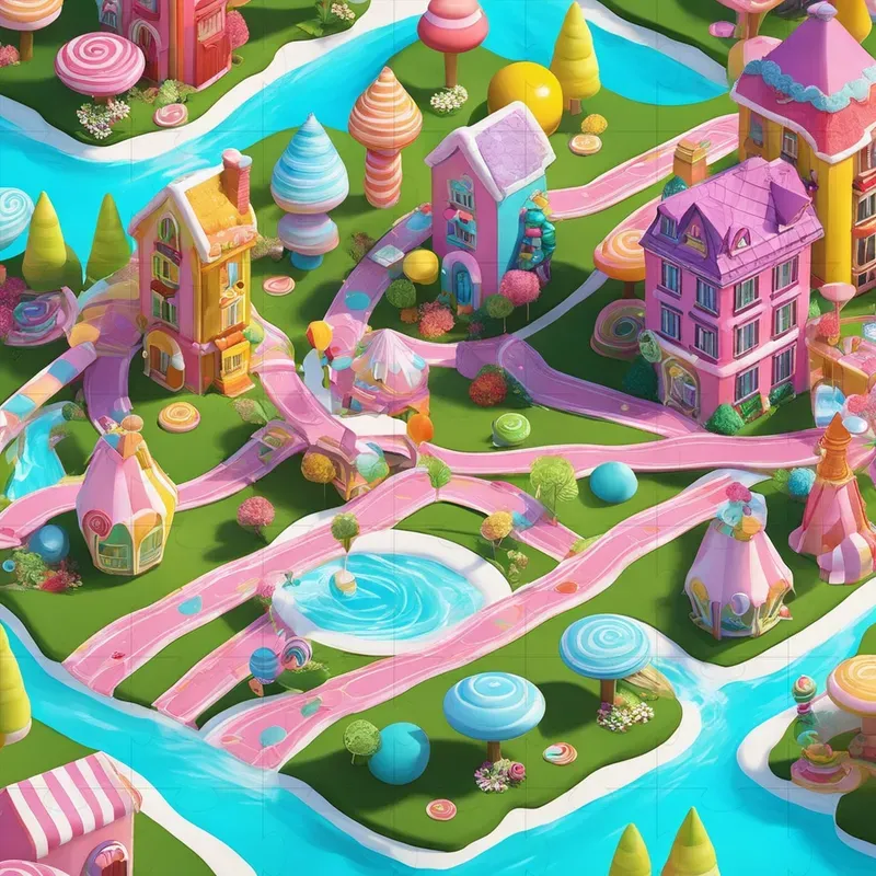 Candy Landscape Stable Diffusion Prompt | PromptBase