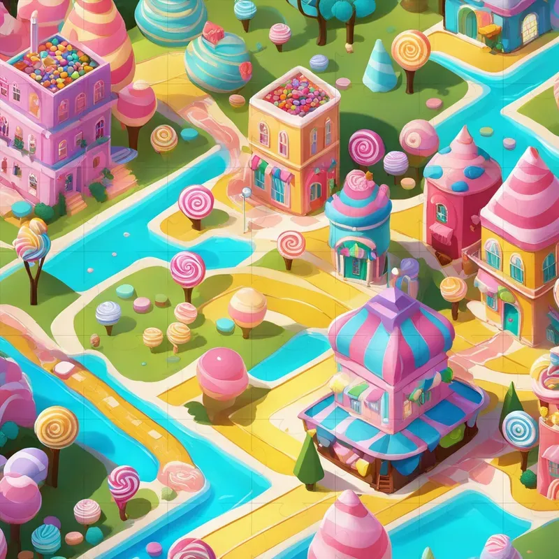 Candy Landscape Stable Diffusion Prompt | PromptBase