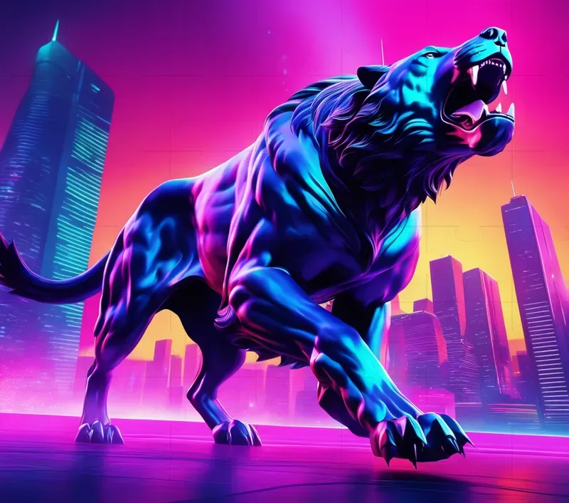 Synthwave Chaos In Modern Cities Stable Diffusion Prompt | PromptBase