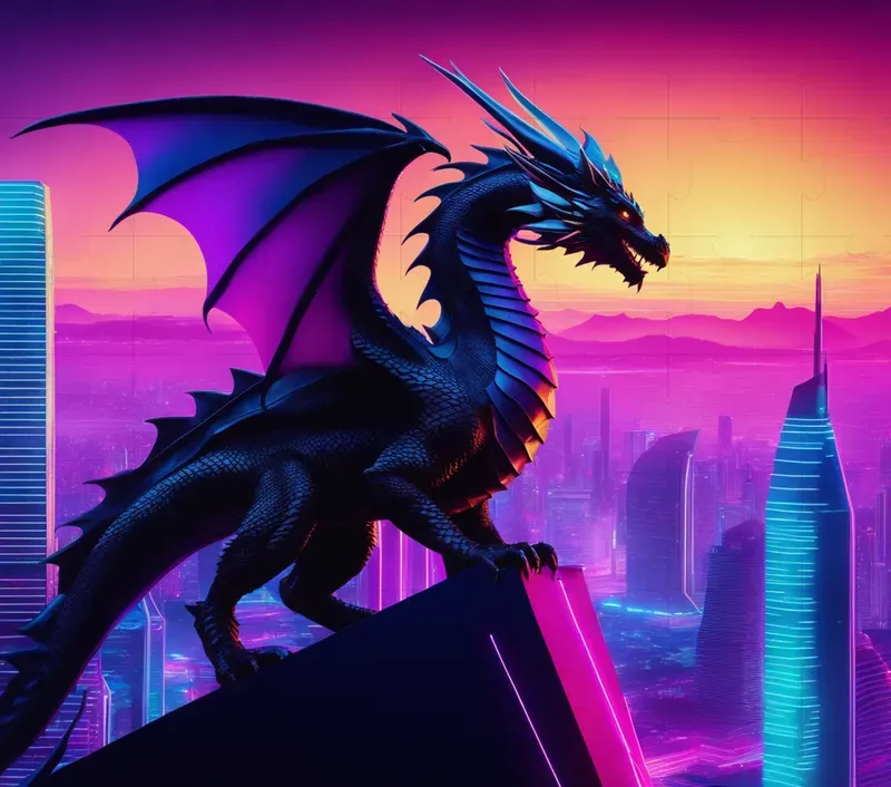 Synthwave Chaos In Modern Cities Stable Diffusion Prompt | PromptBase