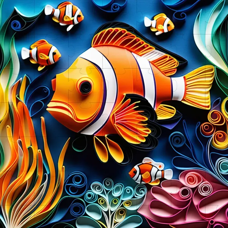 Underwater Paper Quilling Art Stable Diffusion Prompt | PromptBase