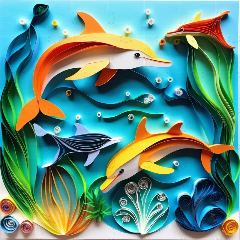 Underwater Paper Quilling Art Stable Diffusion Prompt | PromptBase