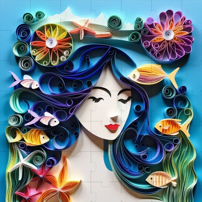 Underwater Paper Quilling Art Stable Diffusion Prompt | PromptBase