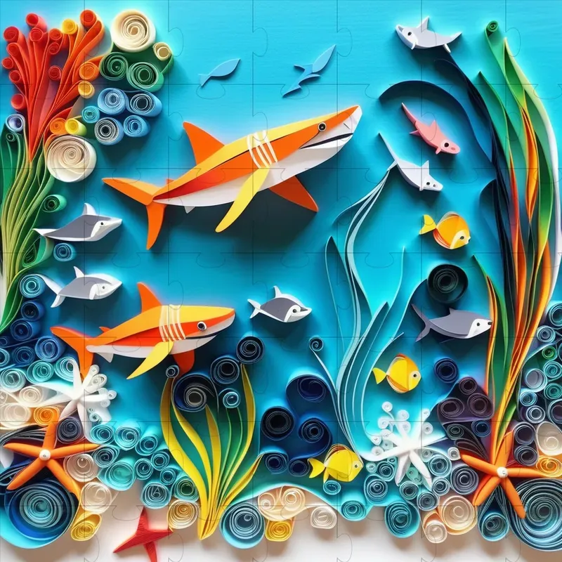 Underwater Paper Quilling Art Stable Diffusion Prompt | PromptBase