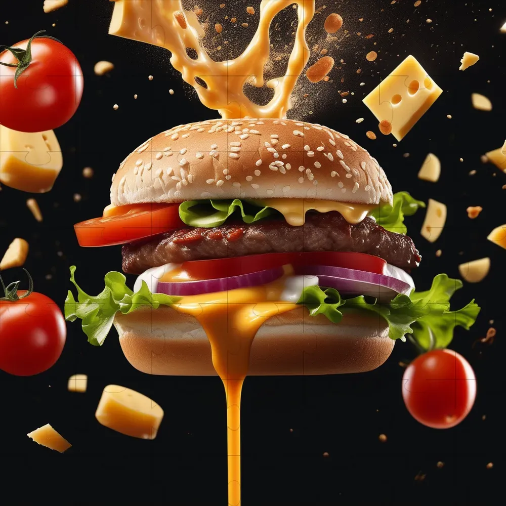 Flying Food Photographs Stable Diffusion Prompt | PromptBase