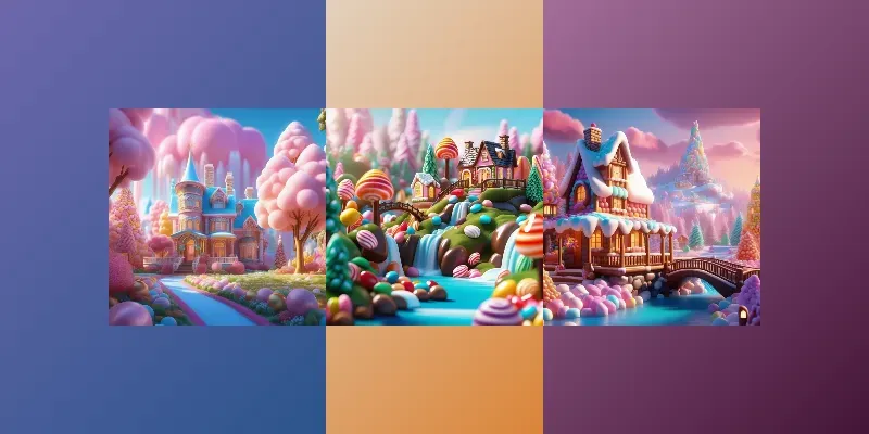 Candy Themed Landscapes Stable Diffusion Prompt | PromptBase