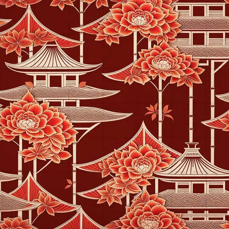 Japanese Kimono Fabric Patterns Stable Diffusion Prompt | PromptBase