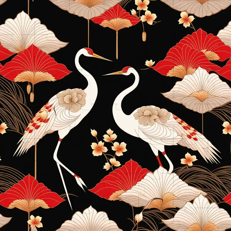 Japanese Kimono Fabric Patterns Stable Diffusion Prompt | PromptBase