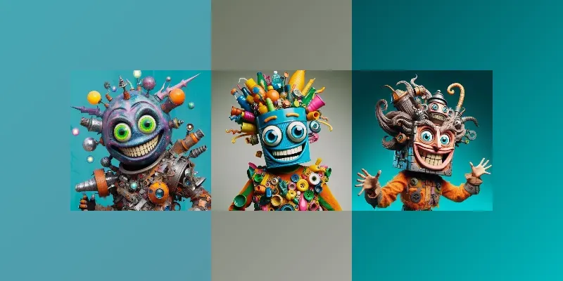 Zany Cartoon Characters DALL·E Prompt | PromptBase