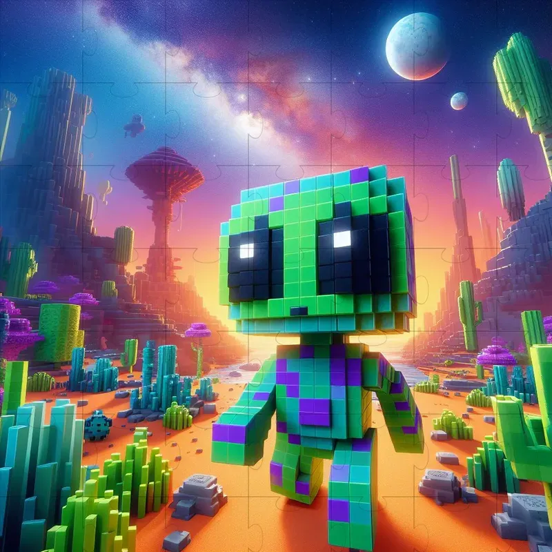 Minecraft Blocky Characters DALL·E Prompt | PromptBase