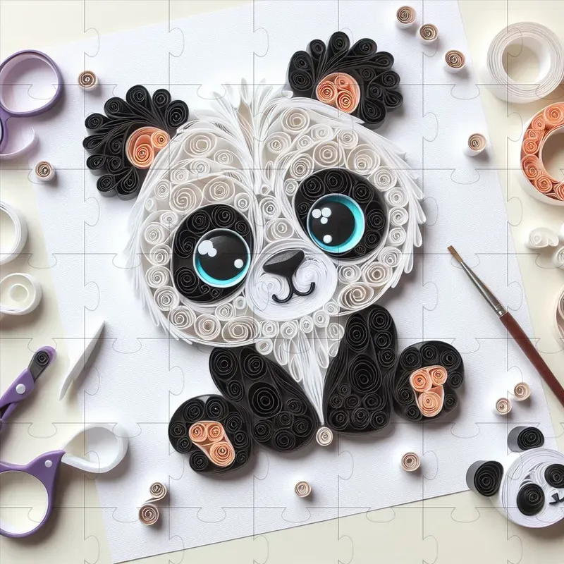 Animal Paper Quilling Art DALL·E Prompt | PromptBase