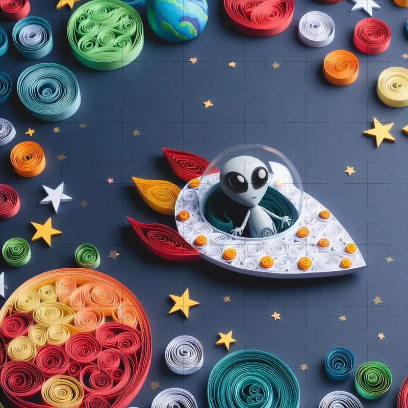 Paper Quilled Tales Artworks DALL·E Prompt | PromptBase
