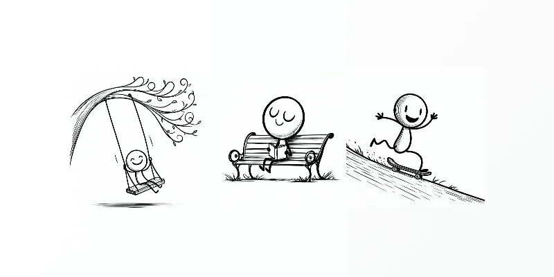 Hand Drawn Stickman Adventures DALL·E Prompt | PromptBase