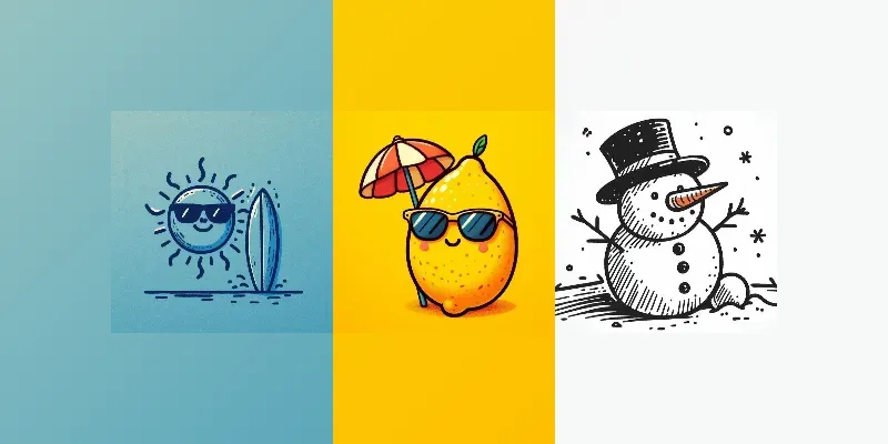 Minimal Cartoons Drawings DALL·E Prompt | PromptBase