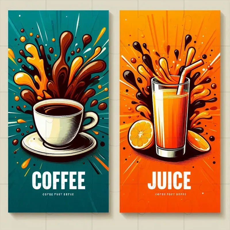 Dual Banner Designs DALL·E Prompt | PromptBase