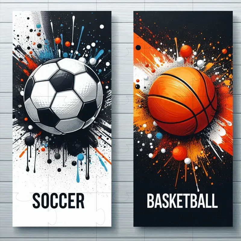 Dual Banner Designs DALL·E Prompt | PromptBase