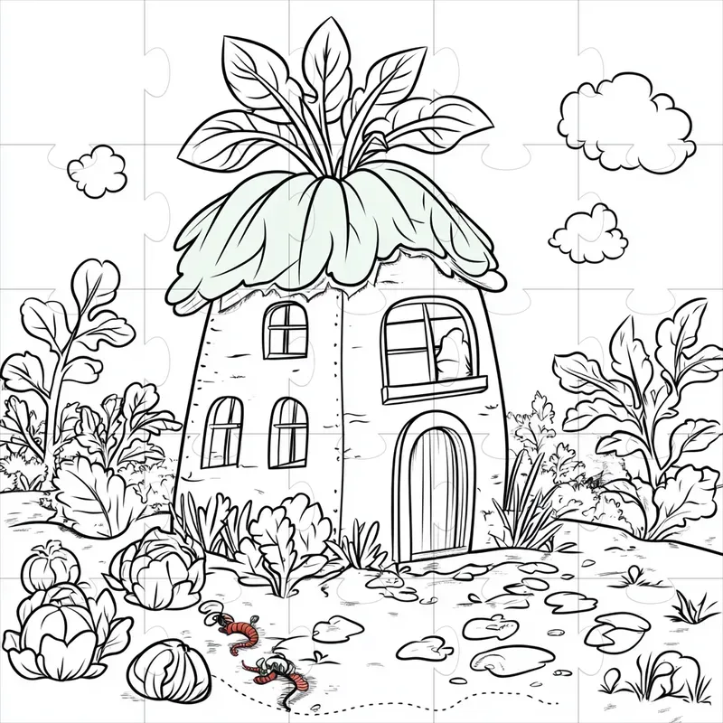 Homescapes Coloring Pages Midjourney Prompt | PromptBase