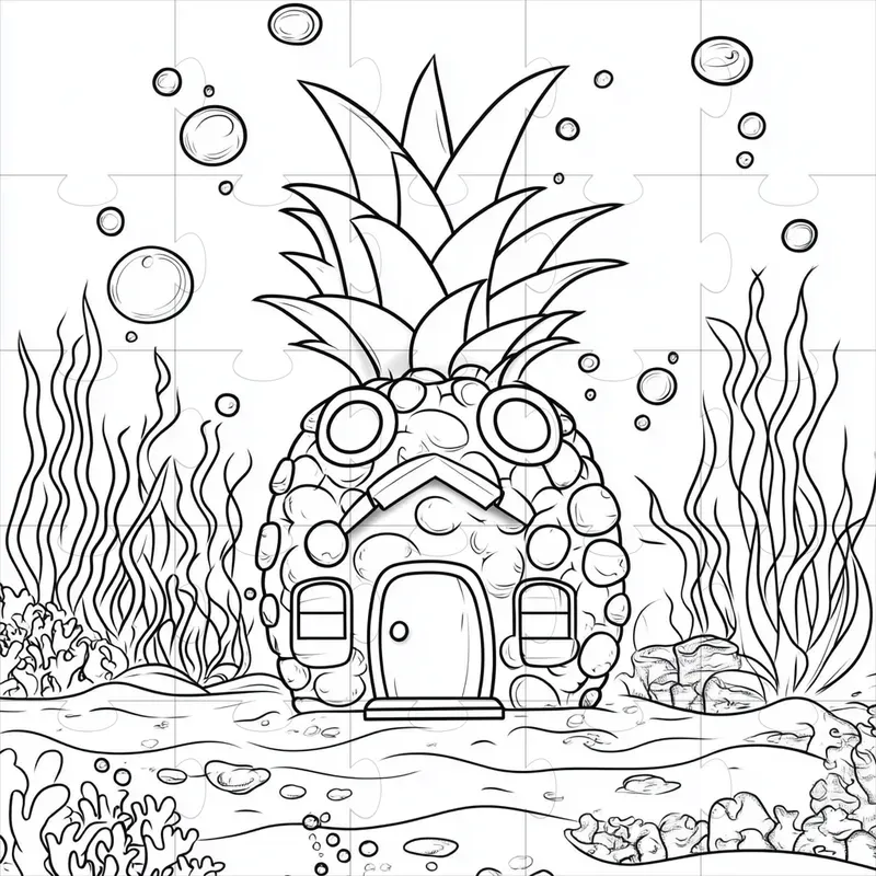 Homescapes Coloring Pages Midjourney Prompt | PromptBase