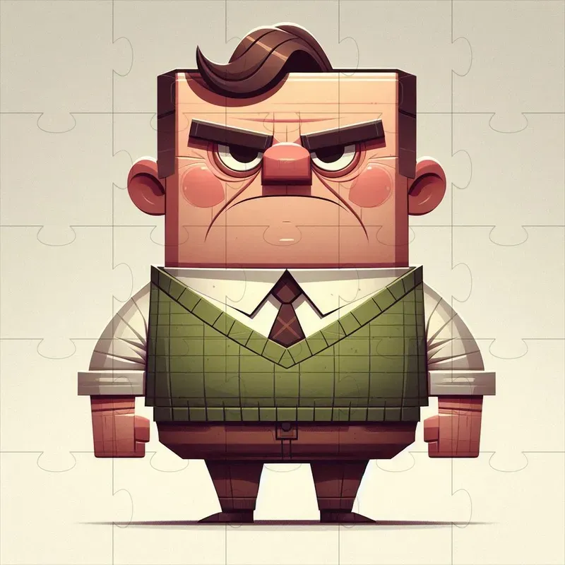 Boxy Exaggerated Characters DALL·E Prompt | PromptBase