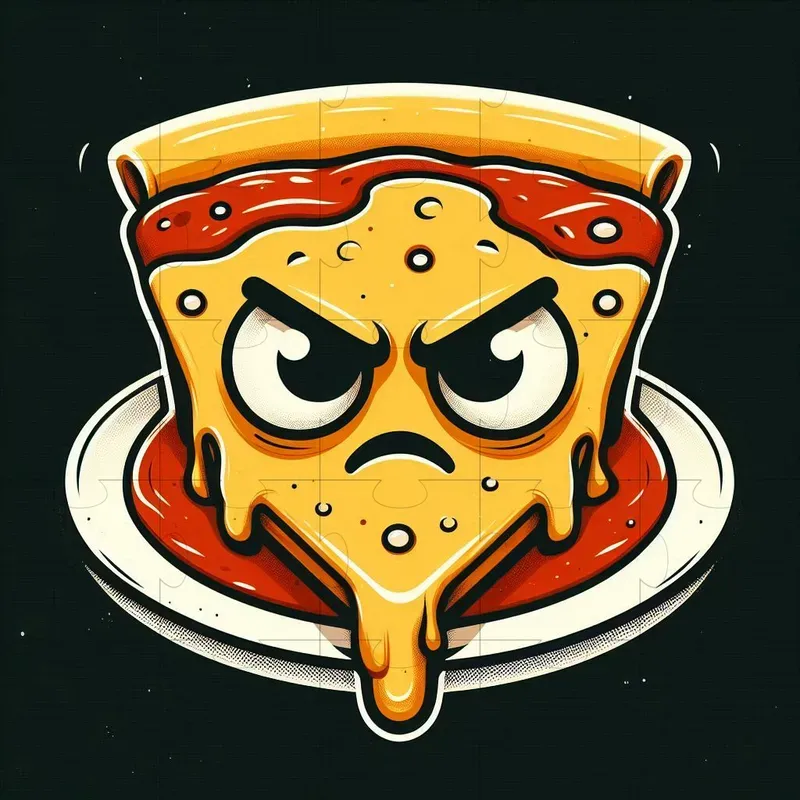 Grumpy Food Character Illustrations DALL·E Prompt | PromptBase