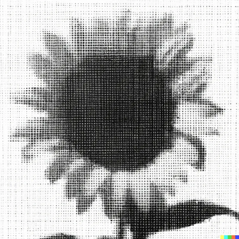 Bitmap Halftone Image Effects DALL·E Prompt | PromptBase
