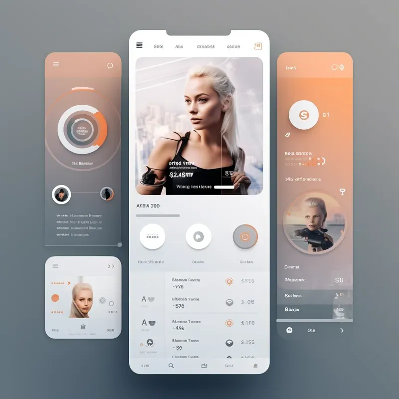 App Experiences With Sleek Ui Designs Midjourney Prompt | PromptBase