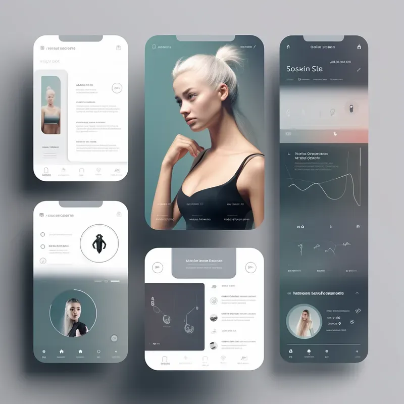 App Experiences With Sleek Ui Designs Midjourney Prompt | PromptBase