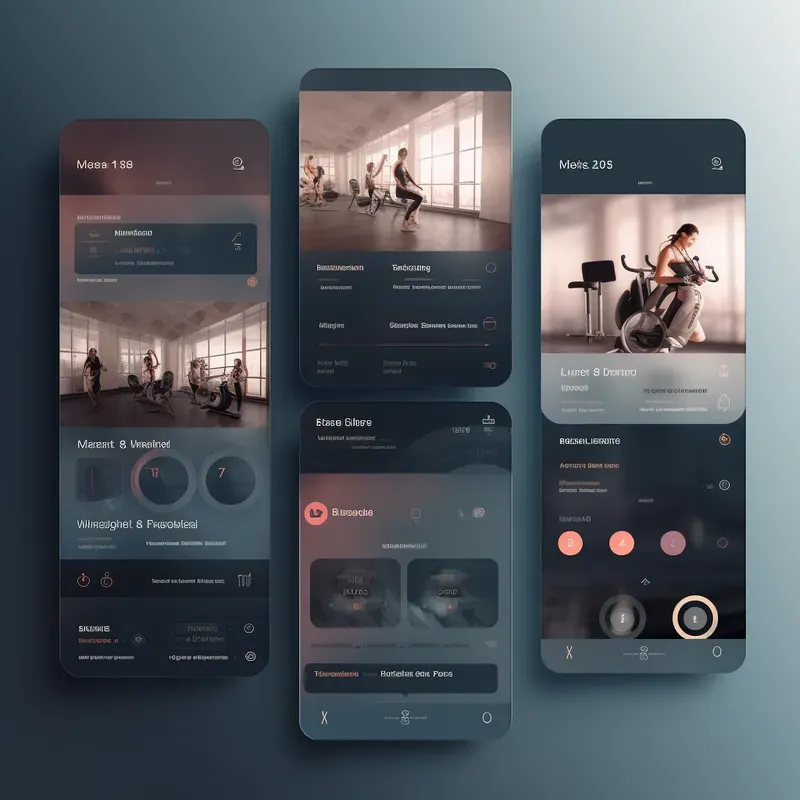 App Experiences With Sleek Ui Designs Midjourney Prompt | PromptBase