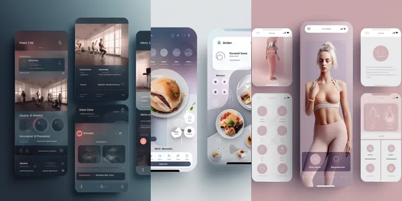 App Experiences With Sleek Ui Designs Midjourney Prompt | PromptBase