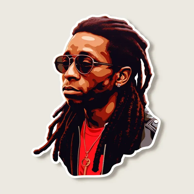 Famous Rappers Stickers Midjourney Prompt | PromptBase