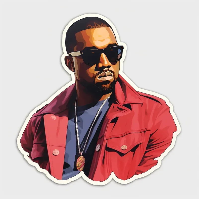 Famous Rappers Stickers Midjourney Prompt | PromptBase