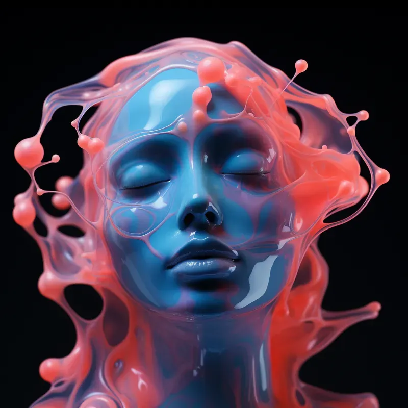 Holographic Fluid Human Portraits Midjourney Prompt | PromptBase Holographic Fluid Human Portraits Midjourney Prompt | PromptBase