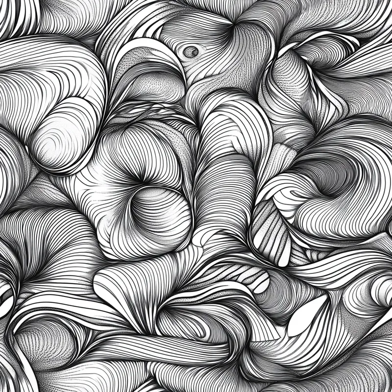 Black And White Abstract Patterns Midjourney Prompt | PromptBase