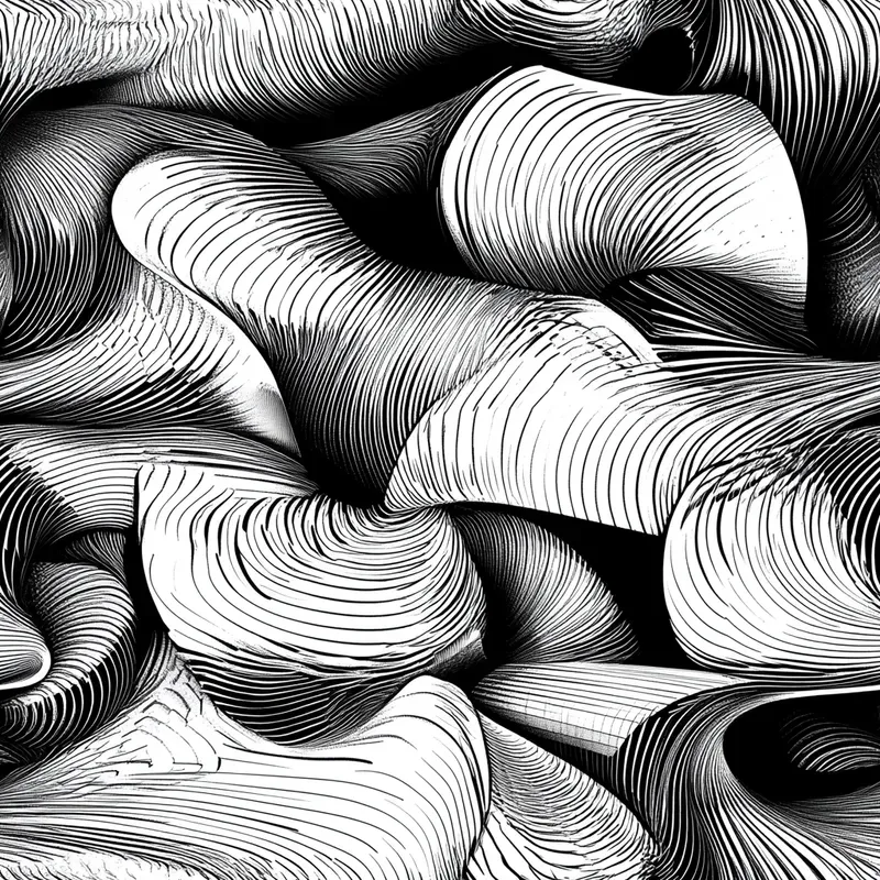 Black And White Abstract Patterns Midjourney Prompt | PromptBase