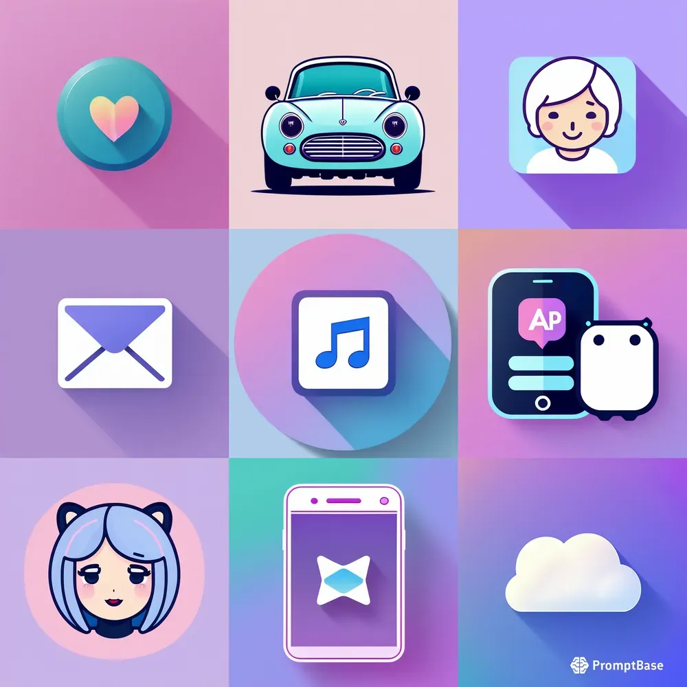 Nice And Magic App Icons Stable Diffusion Prompt | PromptBase