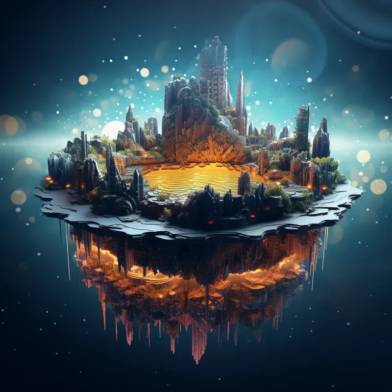 Isometric Miniature Worlds Midjourney Prompt | PromptBase
