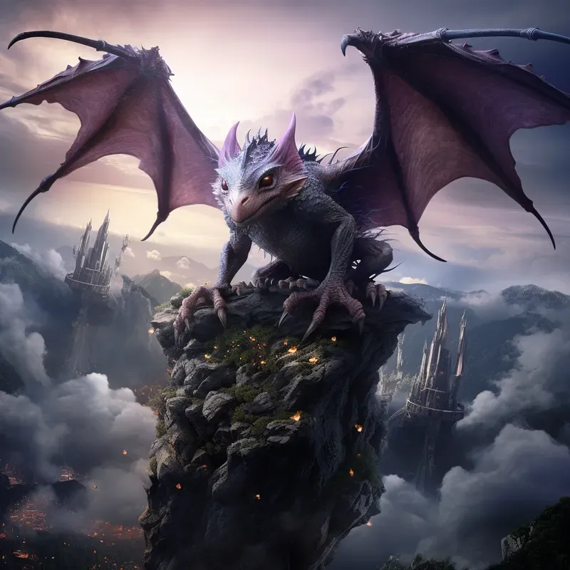 Mountain Fantasy Creatures Midjourney Prompt | PromptBase