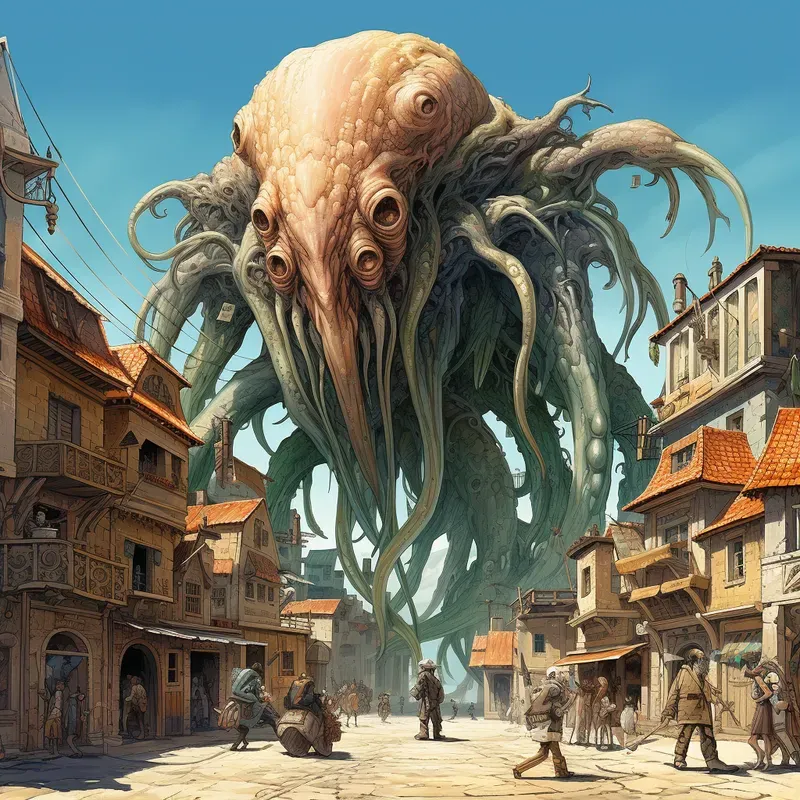 Village Creatures Comic Midjourney Prompt | PromptBase