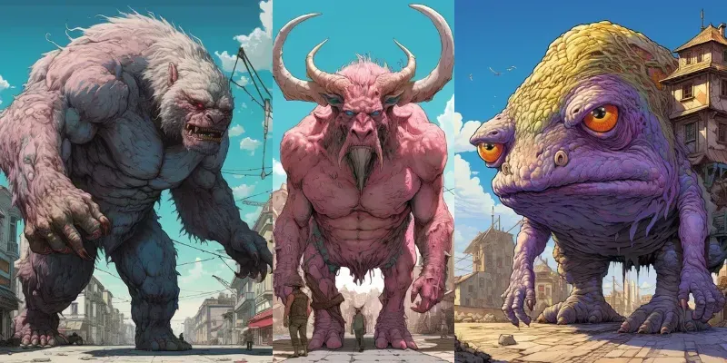 Village Creatures Comic Midjourney Prompt | PromptBase