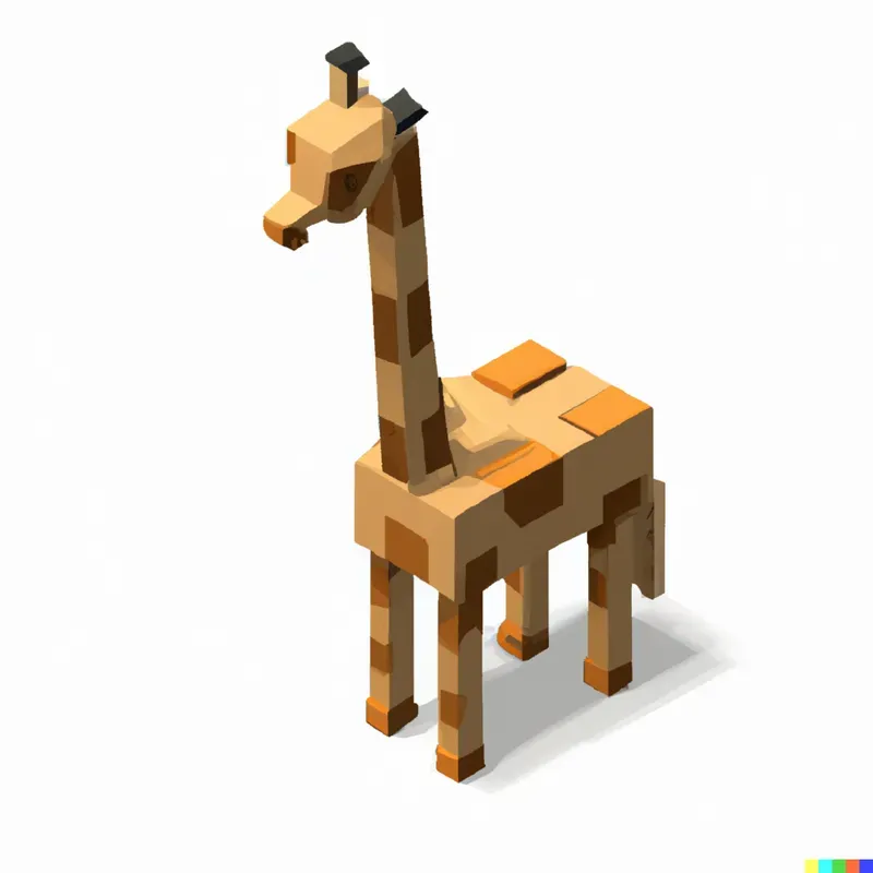 Blocky Animals | Voxel Models | Low Poly DALL·E Prompt | PromptBase