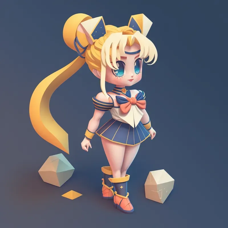 Isometric Character Models Midjourney Prompt | PromptBase